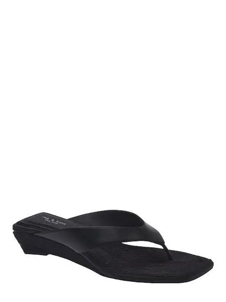 Rag & Bone Jo Espadrille Wedge Flip Flop - Black