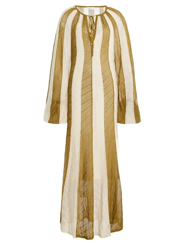Zimmermann Mahon Knitted Maxi Dress - Green