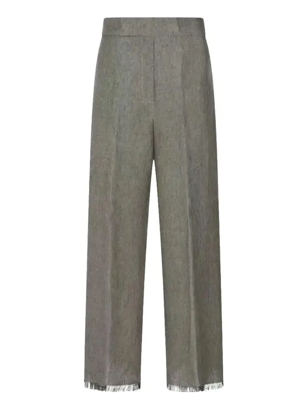 Antonelli Firenze Frayed Hem Trousers - Neutrals