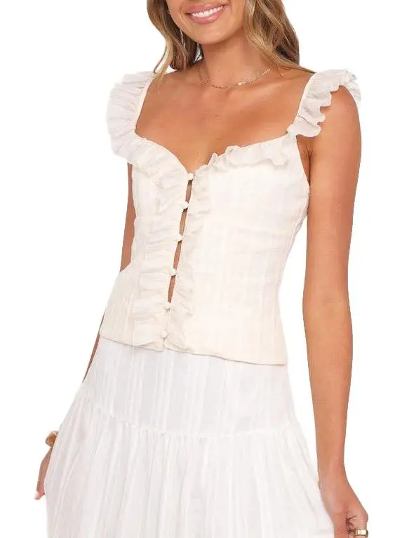 PETAL & PUP Eulalie Corset Top - Cream
