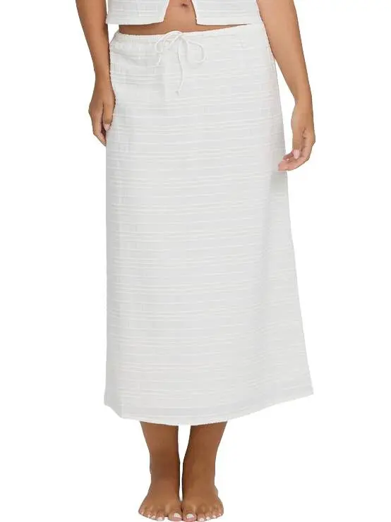 BILLABONG Cotton Maxi Skirt - Salt Crystal