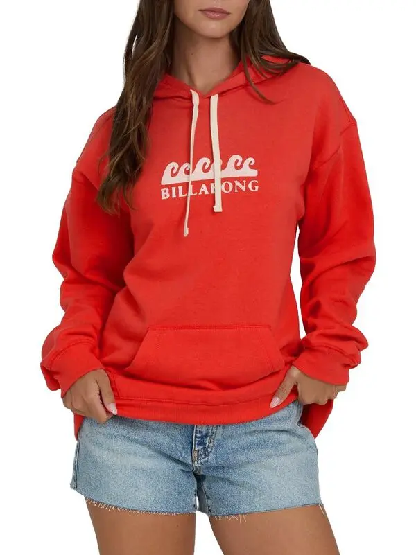 BILLABONG Graphic Fleece Hoodie - Fiesta Red