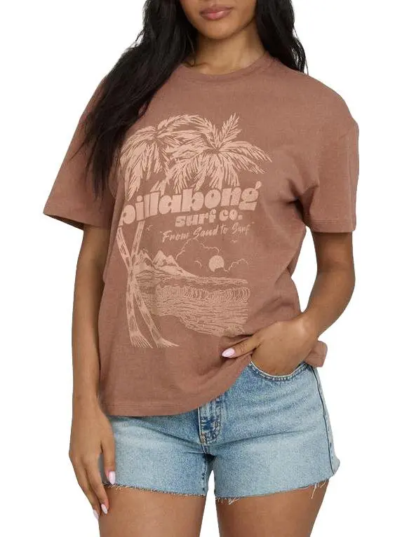 BILLABONG Sand To Surf Graphic T-shirt - Brown Stone