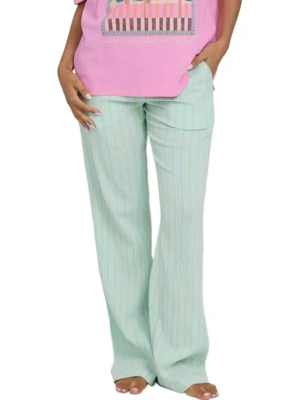 BILLABONG Striped Cotton Gauze Pants - Clearwater