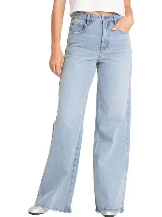 BILLABONG Free Fall High-waist Flare Leg Jeans - Light Wash
