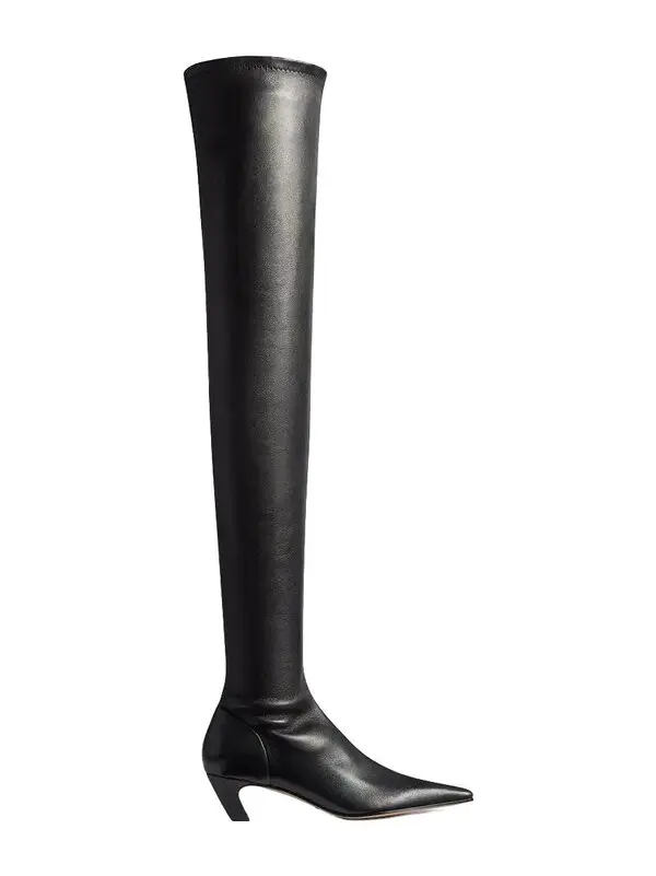 Khaite Arizona Over-the-knee Stretch Boots - Black