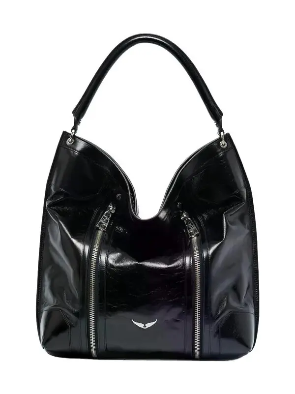 Zadig&Voltaire Patent Leather Shoulder Bag - Black