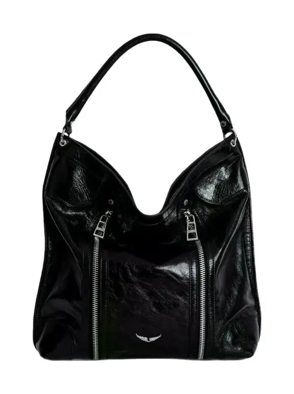 Zadig&Voltaire Patent Leather Shoulder Bag - Black