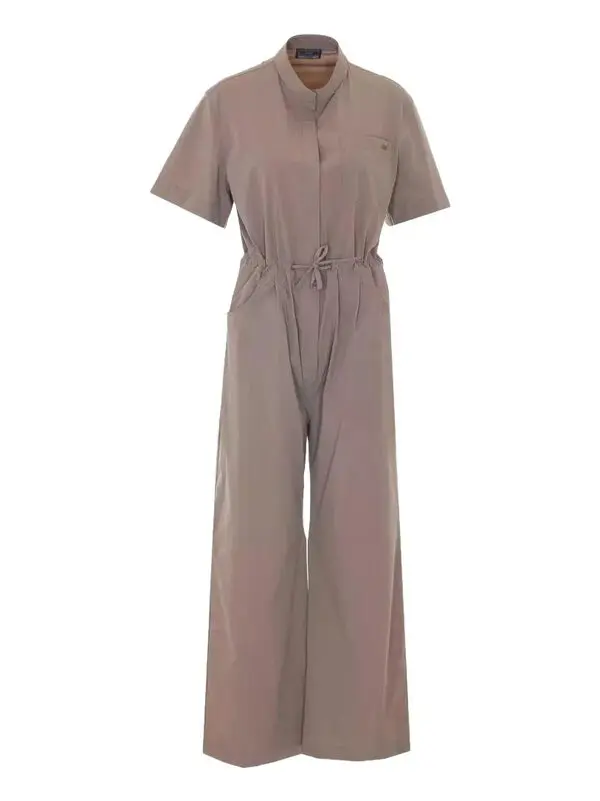 Herno Drawstring-waist Short-sleeve Jumpsuit - Neutrals