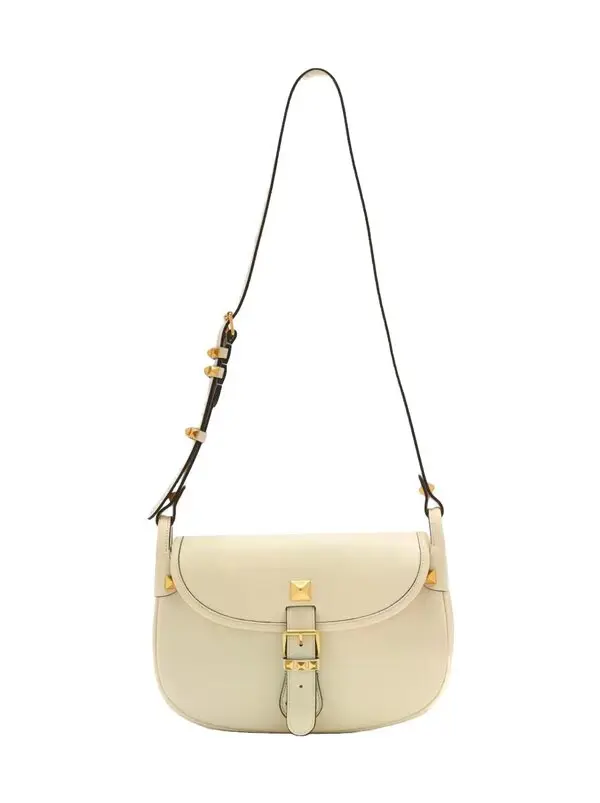 Valentino Garavani Flaneuse Leather Shoulder Bag - Neutrals