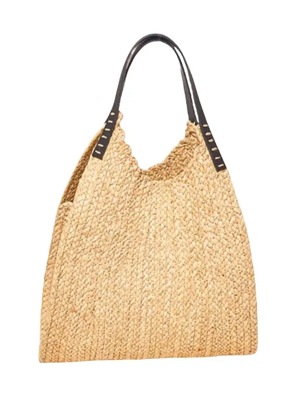 INDEGO AFRICA Embe Braided Raffia Tote - Natural Raffia Fibers