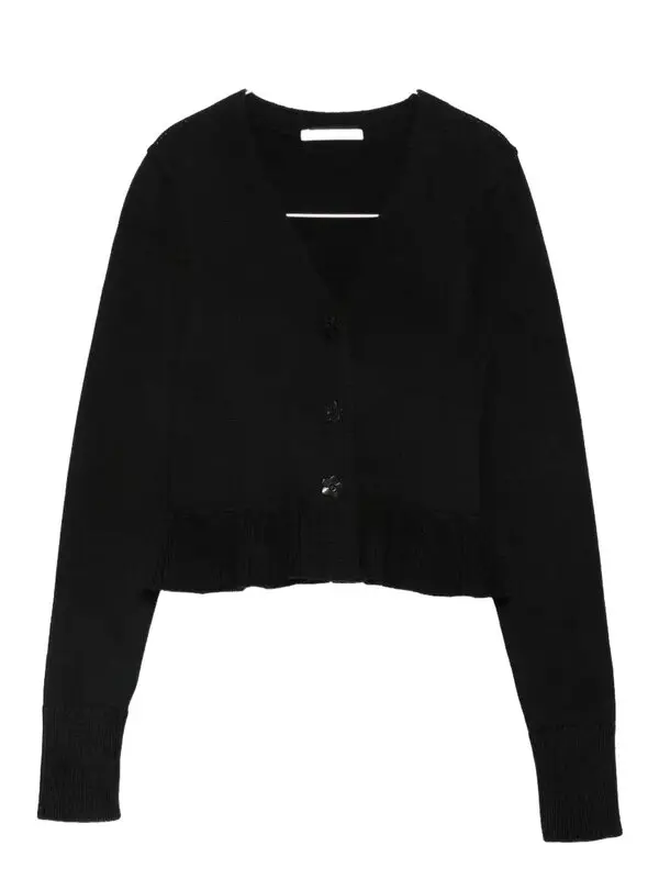 Cecilie Bahnsen Prisca Ruffled Cardigan - Black