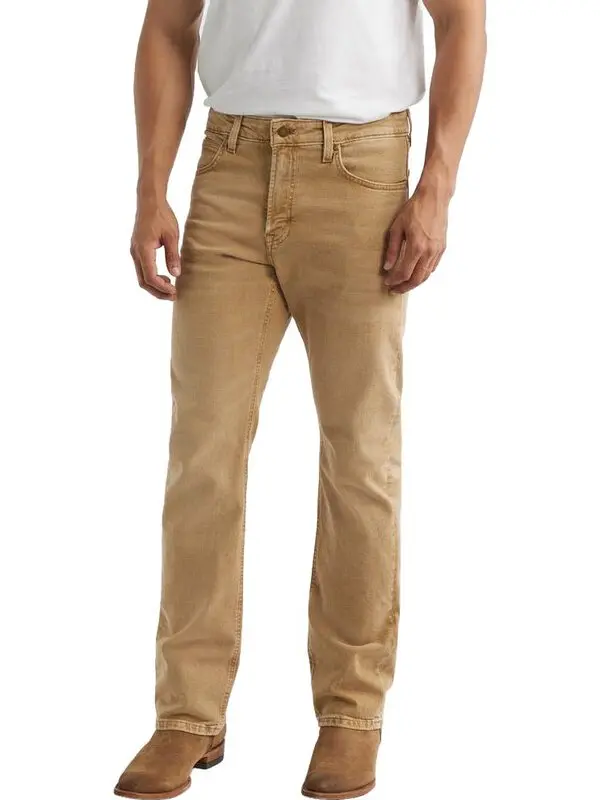 Tecovas Slim Straight Stretch Denim Jeans - Khaki