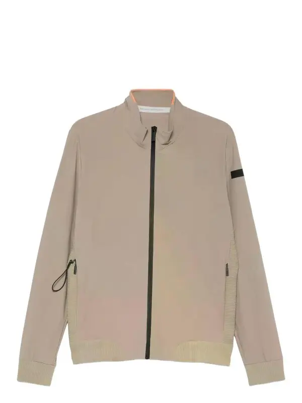 RRD Ribbed-panel Zip-up Jacket - Neutrals