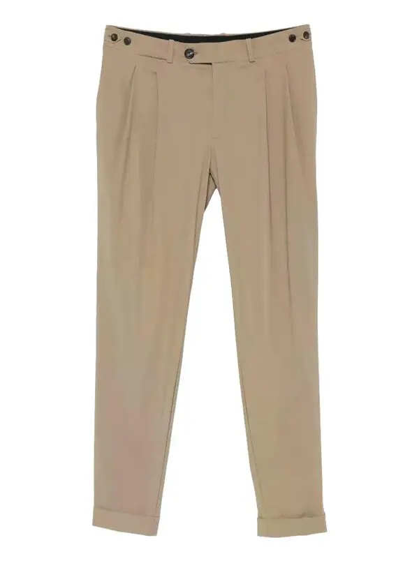 RRD Pleated Turn-up Trousers - Neutrals