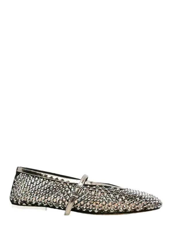 CHANTAL Crystal-embellished Mesh Pumps - Silver