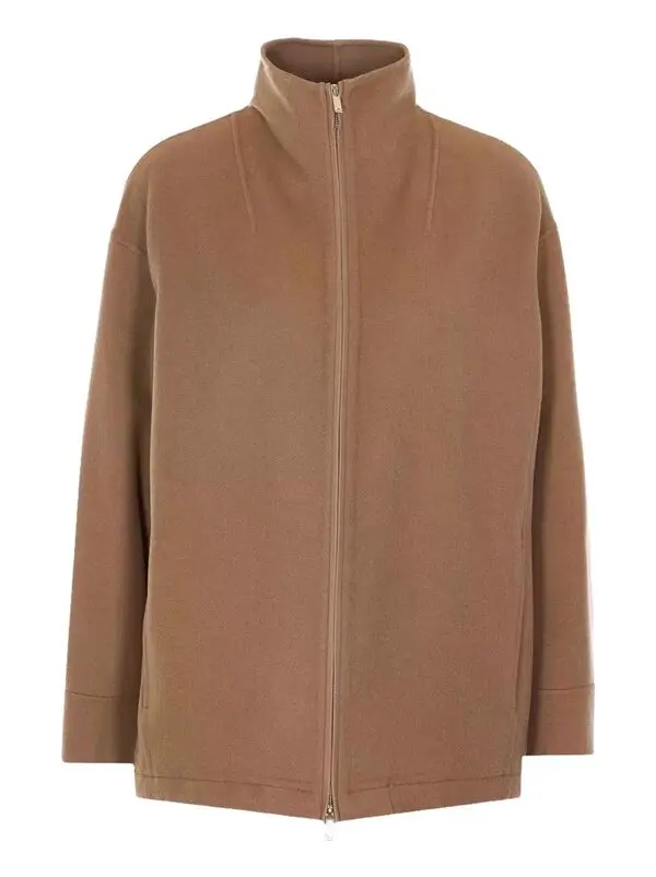 Max Mara Mstpino High-neck Jacket - Neutrals