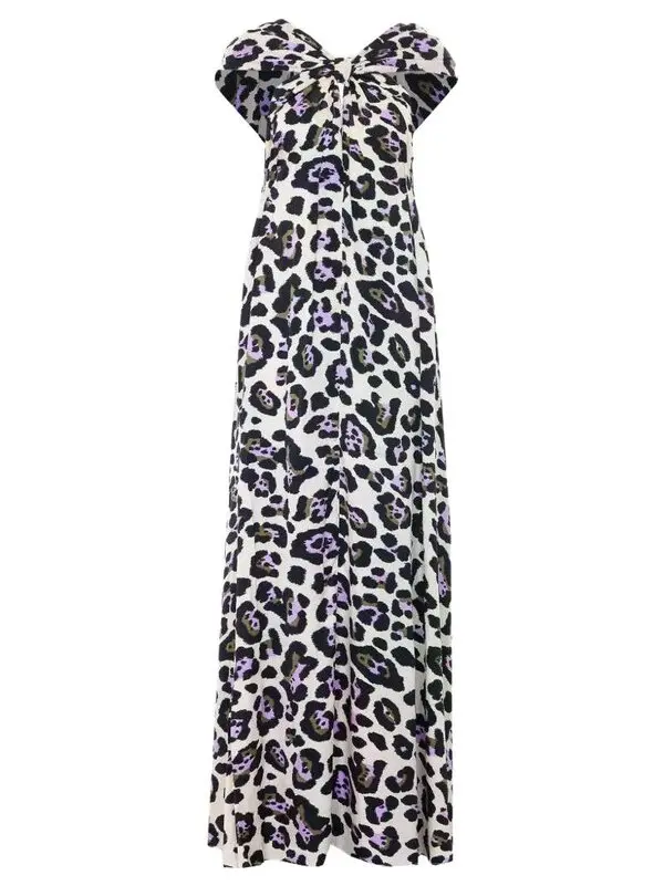 Essentiel Antwerp Jaycee A-line Halterneck Maxi Dress - Multicolour