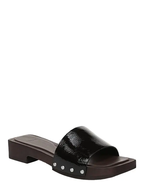 Vince Barbara Platform Slide Sandal - Black
