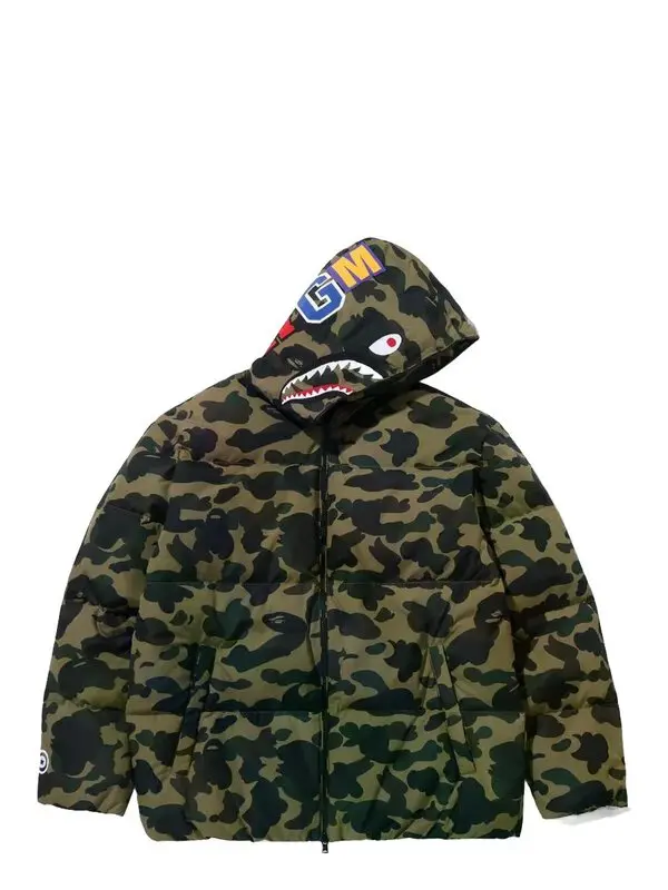 A BATHING APE Camouflage-print Jacket - Green