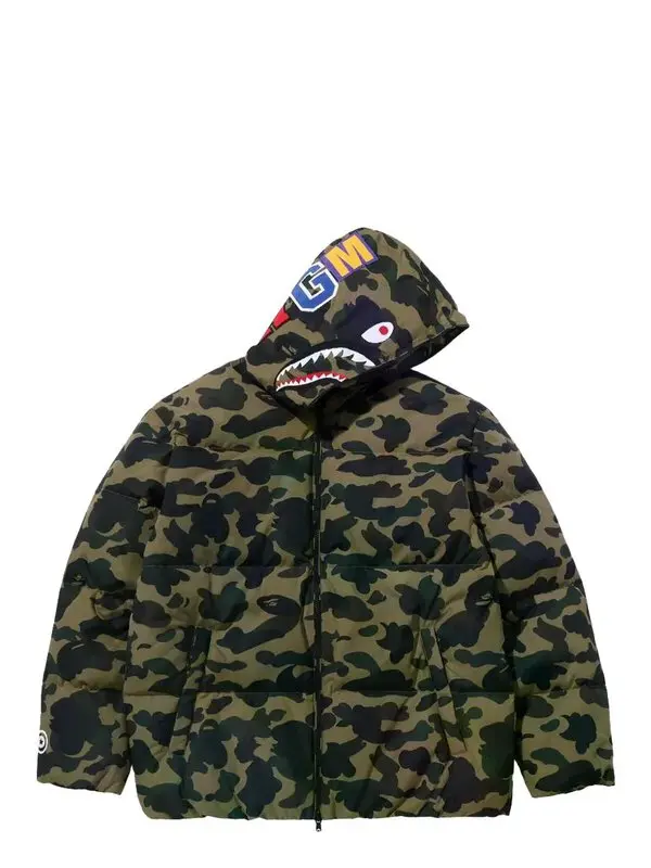 A BATHING APE Camouflage-print Jacket - Green