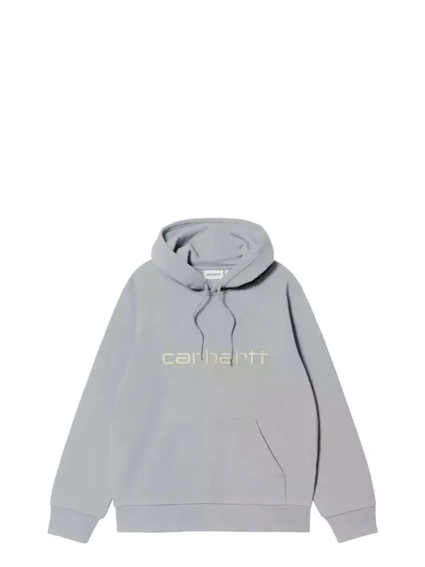 Carhartt Work In Progress Logo-embroidered Hoodie - Grey