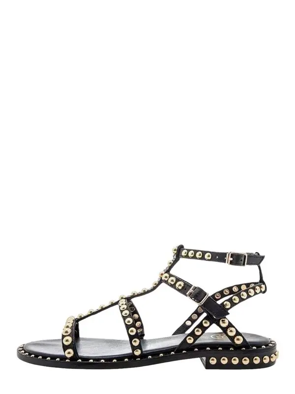 Ash Stud-embellished Sandals - Black