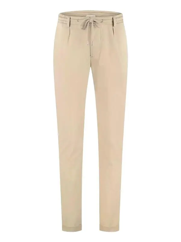 AURELIEN Drawstring Slim-fit Trousers - Neutrals
