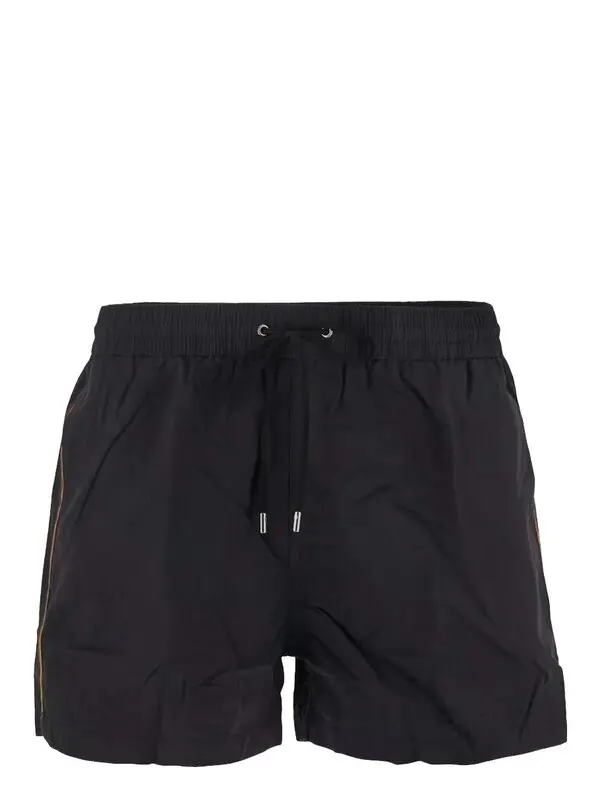 Paul Smith Side-stripe Swim Shorts - Black