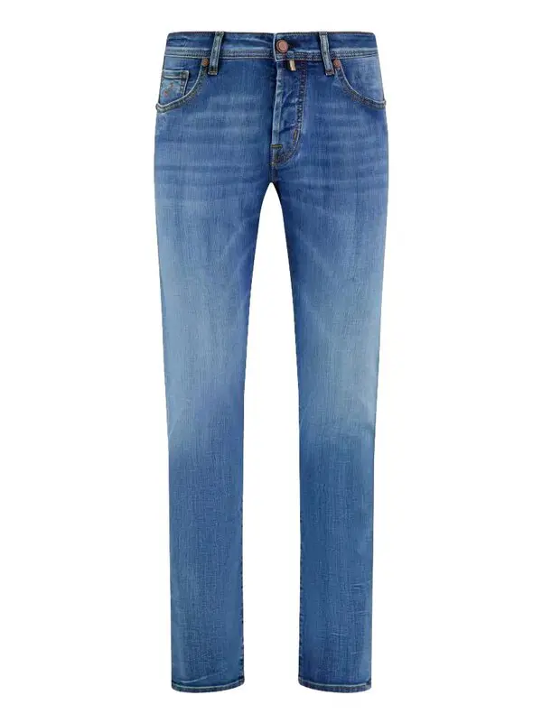 Jacob Cohen Whiskered Slim-fit Jeans - Blue