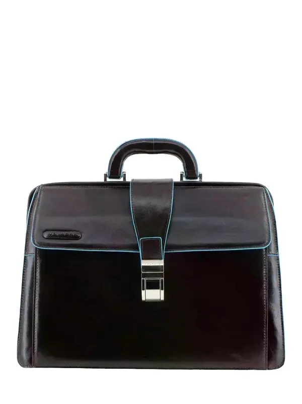 PIQUADRO Leather Flap-top Briefcase - Brown