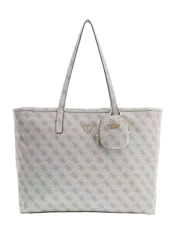 Guess Power Play Monogram Shoulder Bag - Neutrals