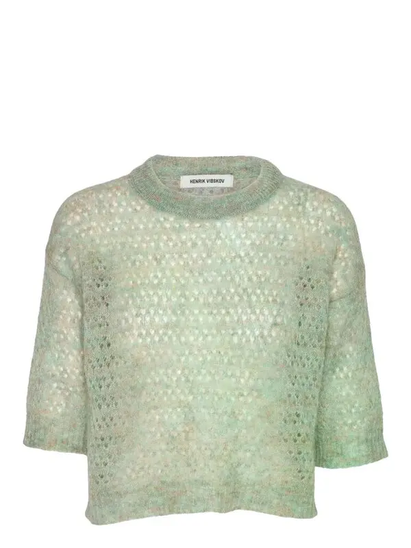 Henrik Vibskov Hug Open-knit T-shirt - Green