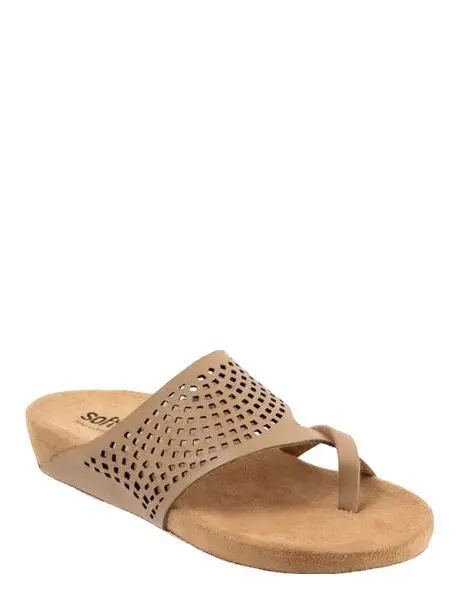 Softwalk Blaine Slide Sandal - Beige