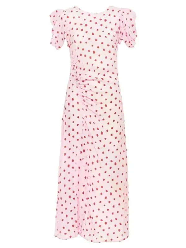 MAR DE MARGARITAS Floral Viscose Dress - Pink