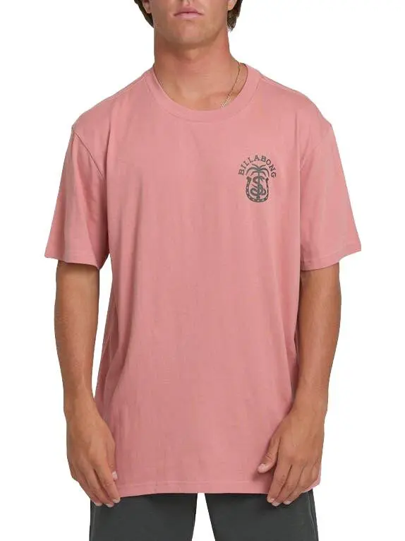 BILLABONG Forge Premium Graphic T-shirt - Ash Rose