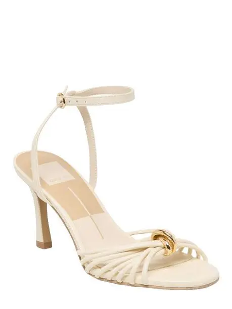 Dolce Vita Ankle Strap Sandal - Off White Leather