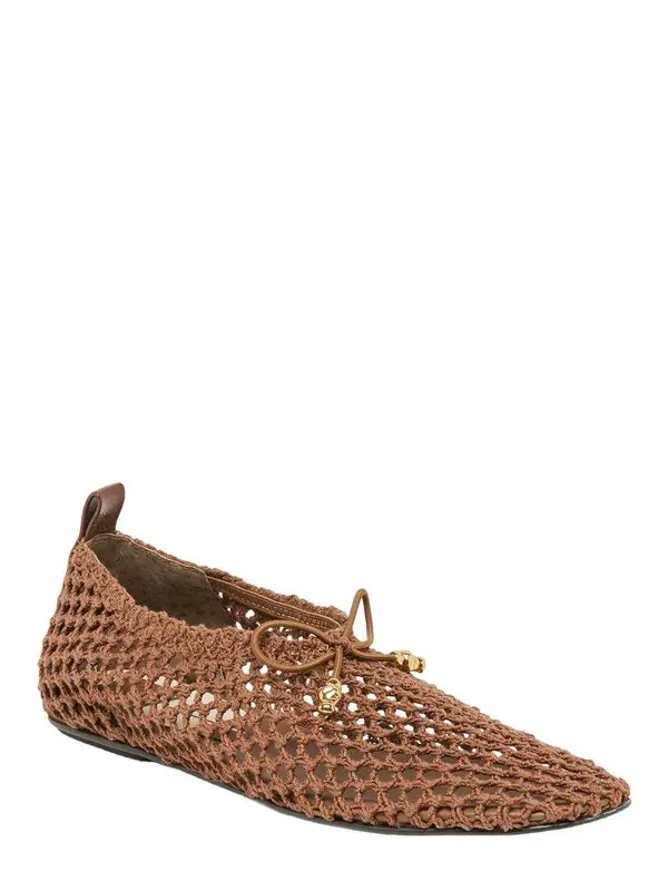 Dolce Vita Kaylyn Mesh Flat - Dark Brown Crochet