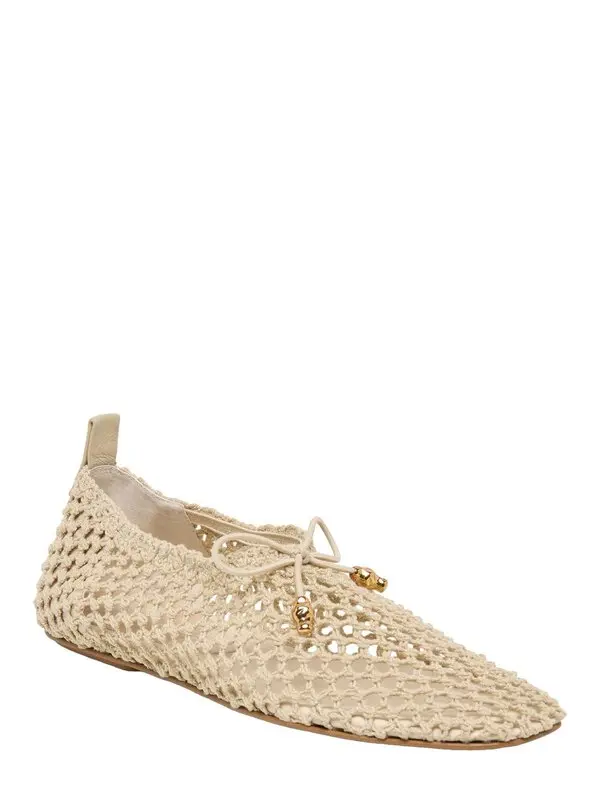 Dolce Vita Kaylyn Mesh Flat - Oatmeal Crochet