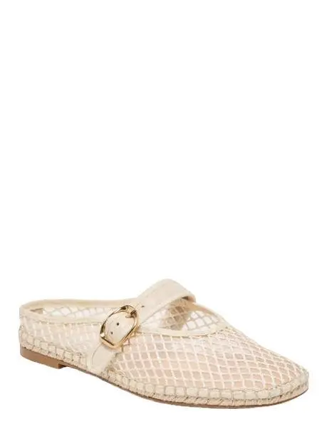 Dolce Vita Milie Mary Jane Flat - Ecru Woven Mesh