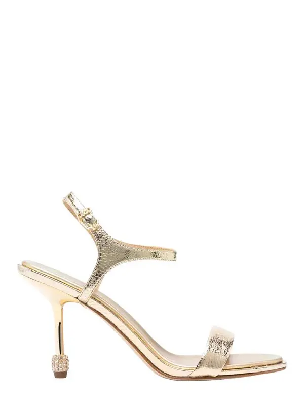 Michael Kors Ivy Crystal-embellished Sandals - Gold