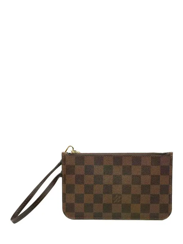 LOUIS VUITTON 2017 Damier Ebene Neverfull Pm Pouch - Brown