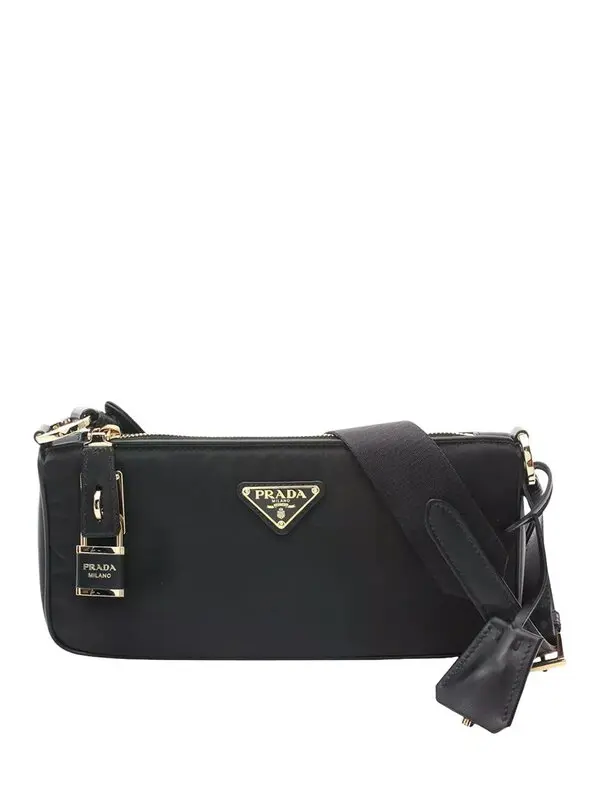 Prada 2013-2026 Tessuto Crossbody Bag - Black