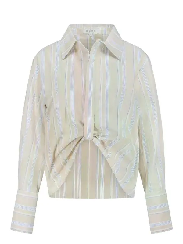 HEVRON Striped Shirt - Neutrals