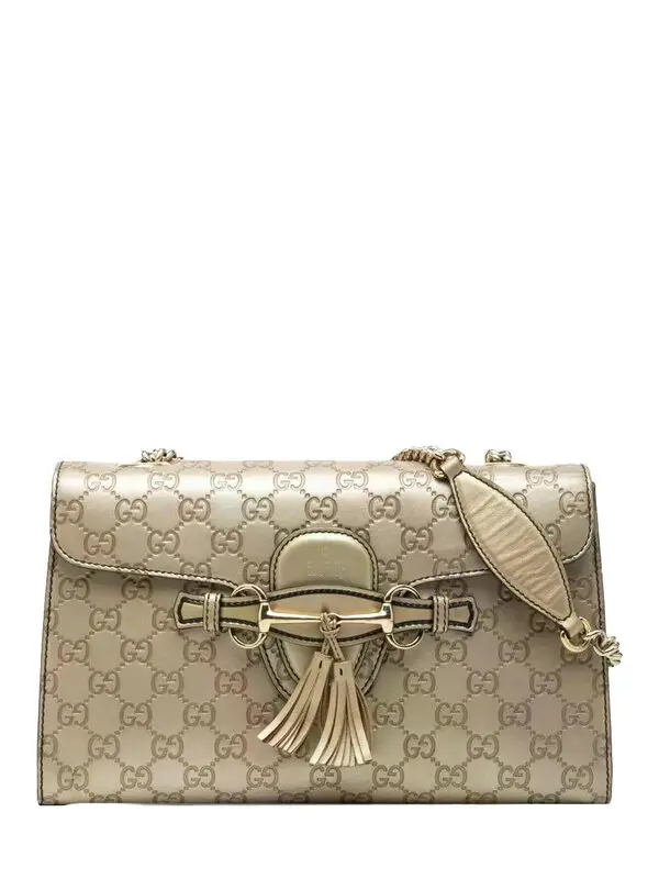 Gucci Medium Sima Emily Shoulder Bag - Gold