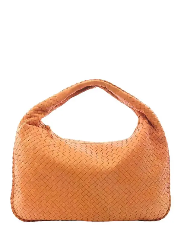 Bottega Veneta Nappa Intrecciato Veneta Hobo Shoulder Bag - Brown