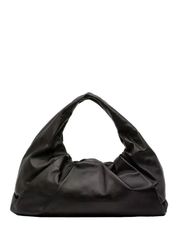 Bottega Veneta Large Lambskin The Pouch Shoulder Bag - Black