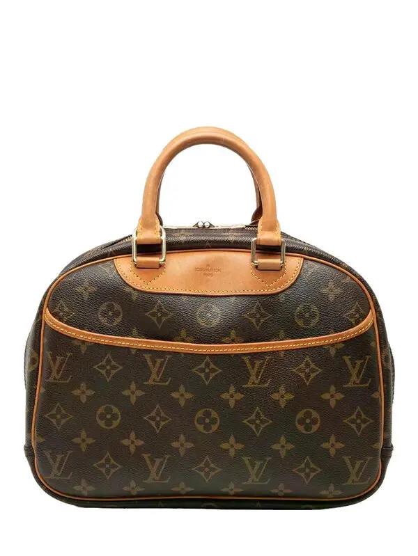 LOUIS VUITTON 2004 Monogram Trouville Handbag - Brown