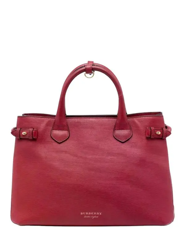 Burberry Medium Banner Satchel - Red