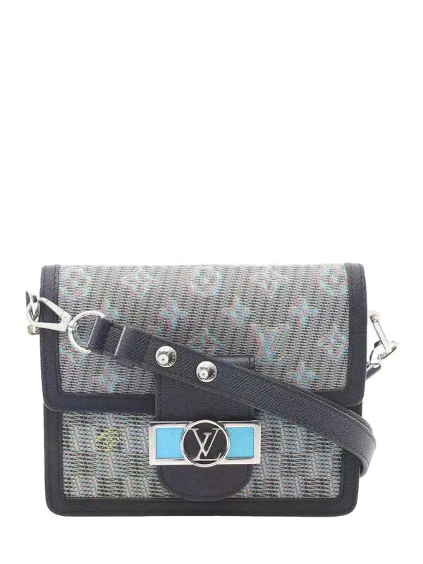 LOUIS VUITTON 2019 Mini Monogram Dauphine Shoulder Bag - Grey